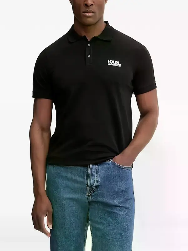 Karl Lagerfeld Logo Polo Shirt