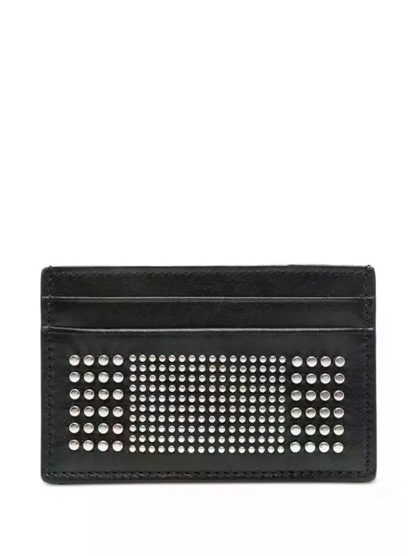 Alexander McQueen Studded Leather Card Holder - Black