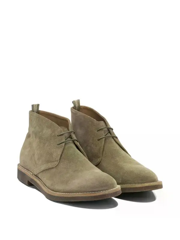Officine Creative Suede Lace-up Boots - Neutrals