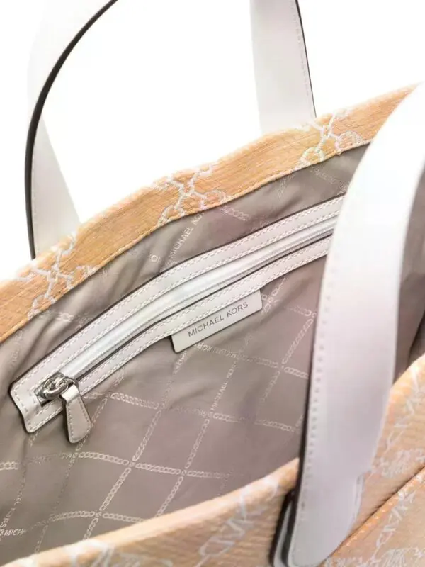 Michael Kors Large Gigi Jacquard Empire Logo Tote