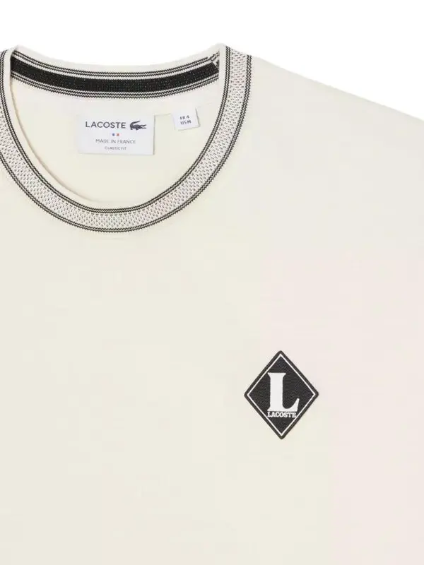 Lacoste Logo-detail T-shirt - Neutrals