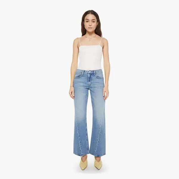 MOTHER The Bookie Twist Leap At The Chance Jeans - Light Blue