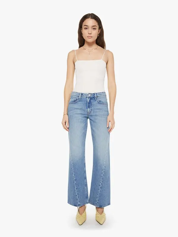 MOTHER The Bookie Twist Leap At The Chance Jeans - Light Blue