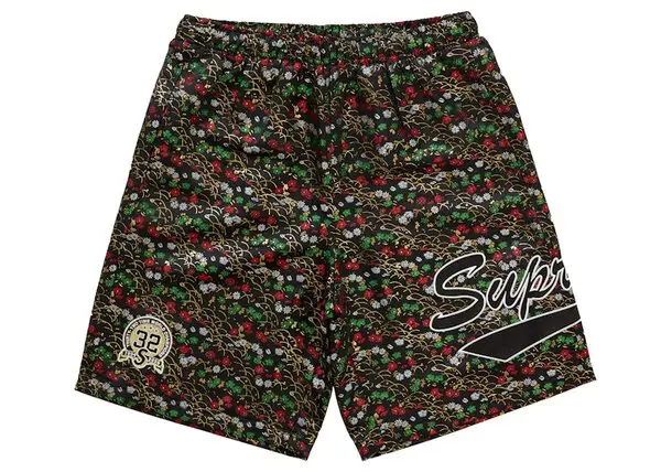 Supreme Floral Jacquard Short - Black