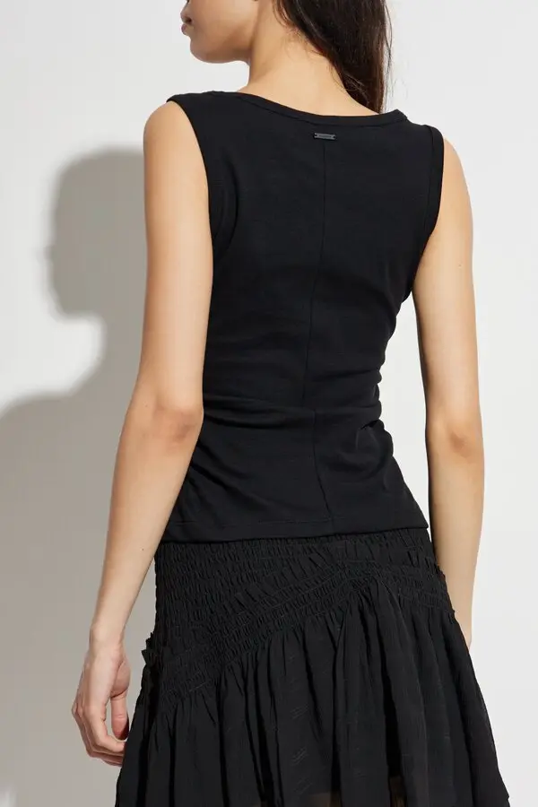 ALLSAINTS Katarina Fitted Top - Black