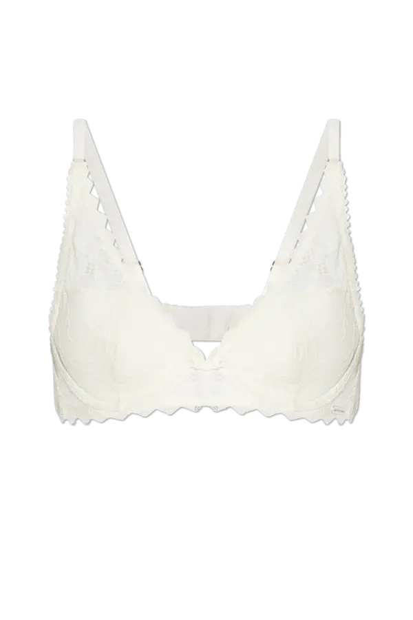 Emporio Armani Lace Bra - White