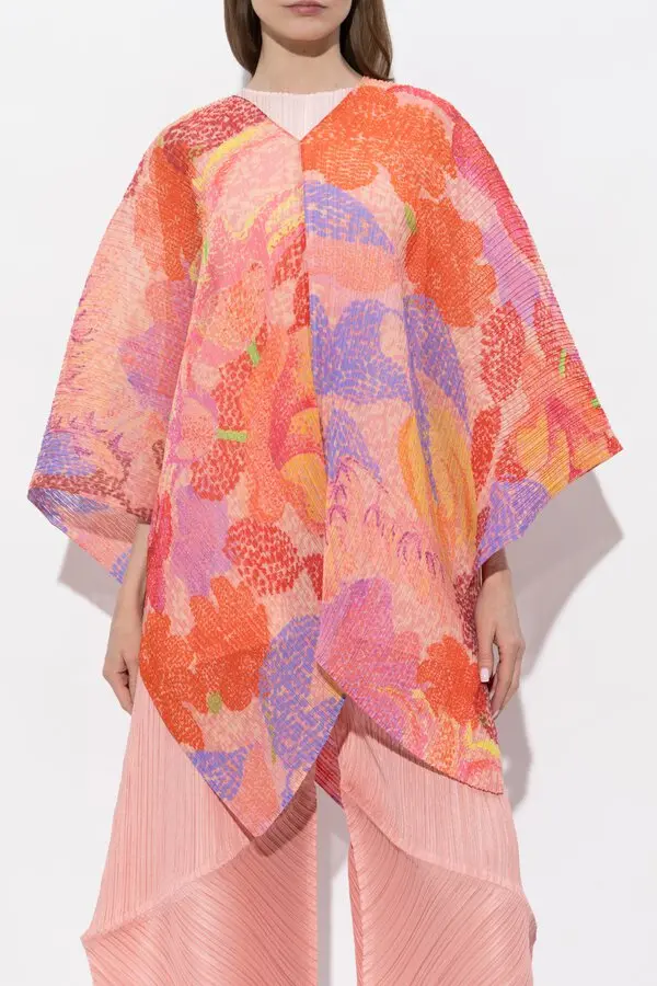 Issey Miyake Pleated Poncho