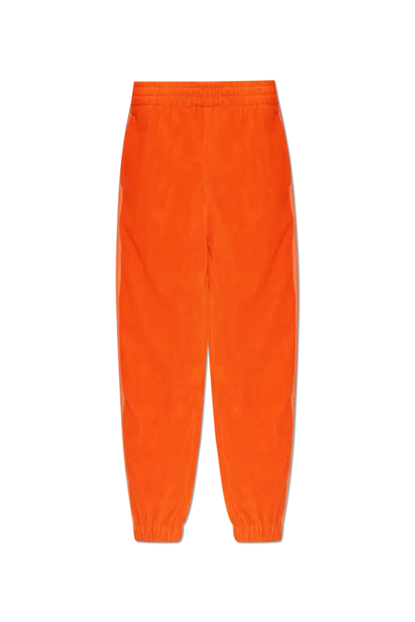 Versace Terry Cotton Jogger Trousers - Orange
