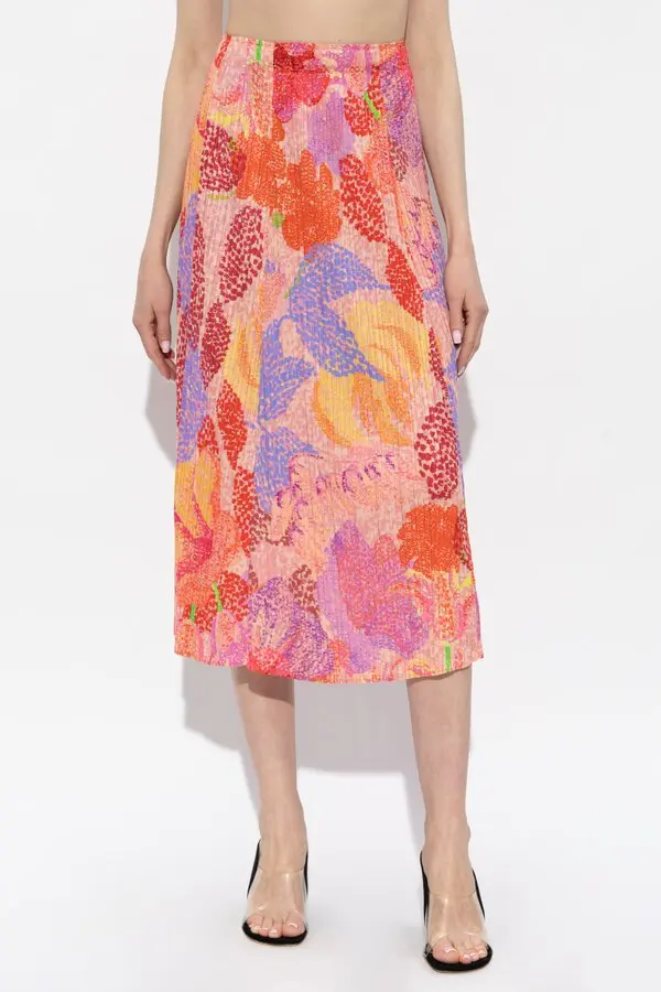 Issey Miyake Pleated Skirt - Multicolour