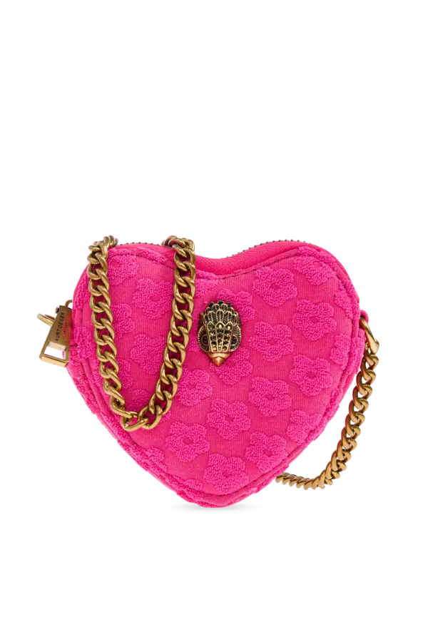 Kurt Geiger Wallet On Chain "micro Heart - Pink