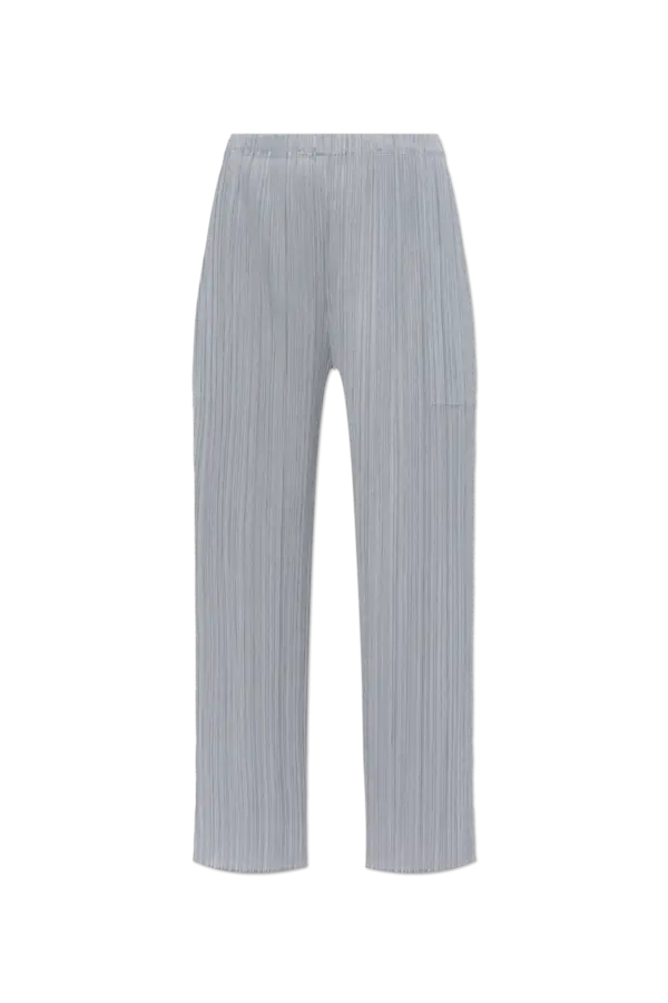 Issey Miyake Pleated Trousers - Grey