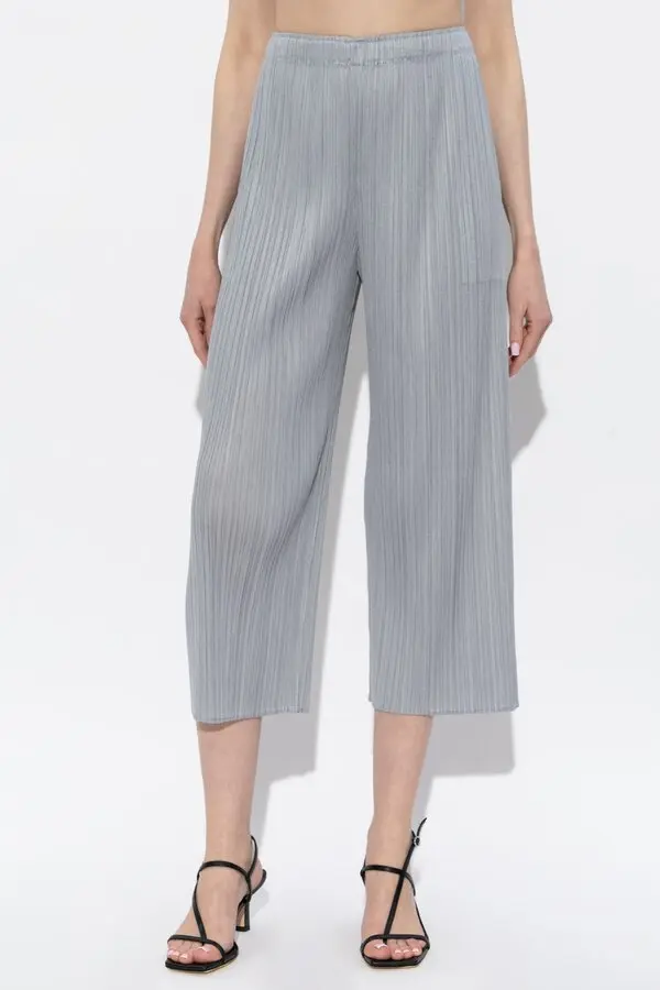 Issey Miyake Pleated Trousers - Grey
