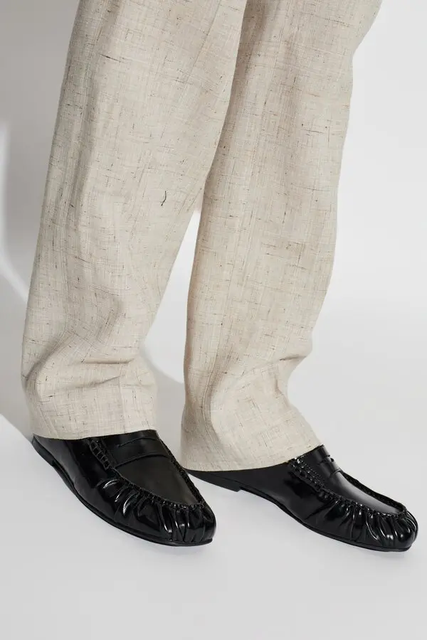 ALOHAS Leather Loafers - Black