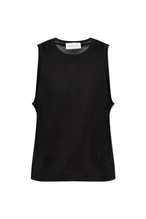 AMI Paris Sleeveless T-shirt - Black