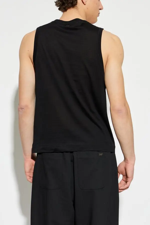 AMI Paris Sleeveless T-shirt - Black