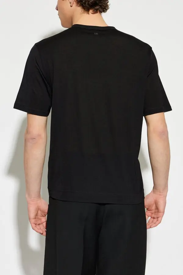 AMI Paris Crew Neck T-shirt - Black