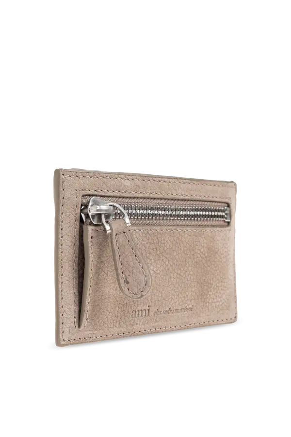 AMI Paris Leather Card Holder