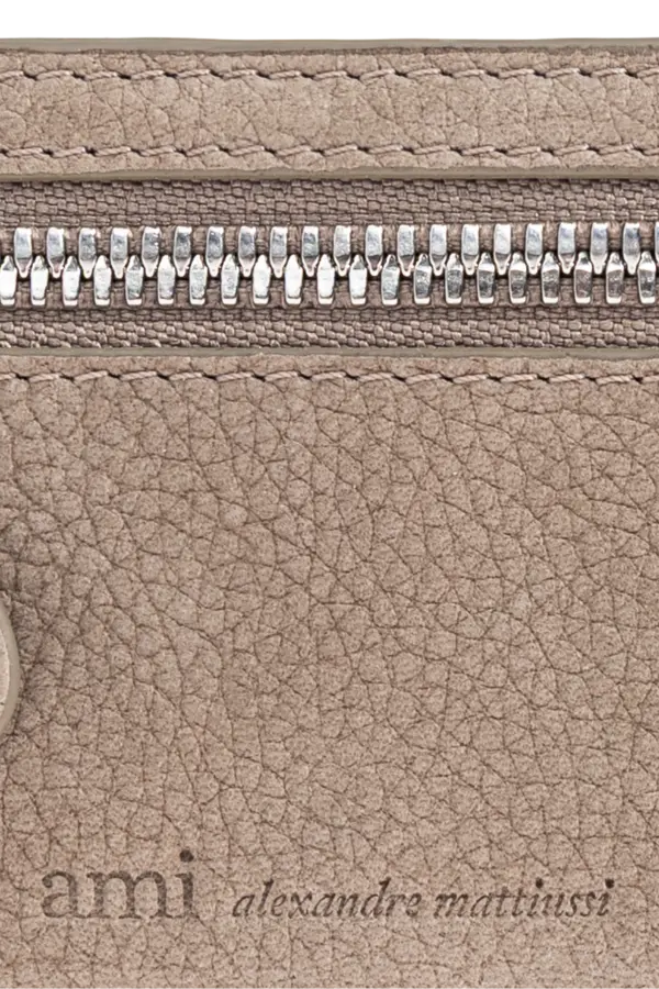 AMI Paris Leather Card Holder