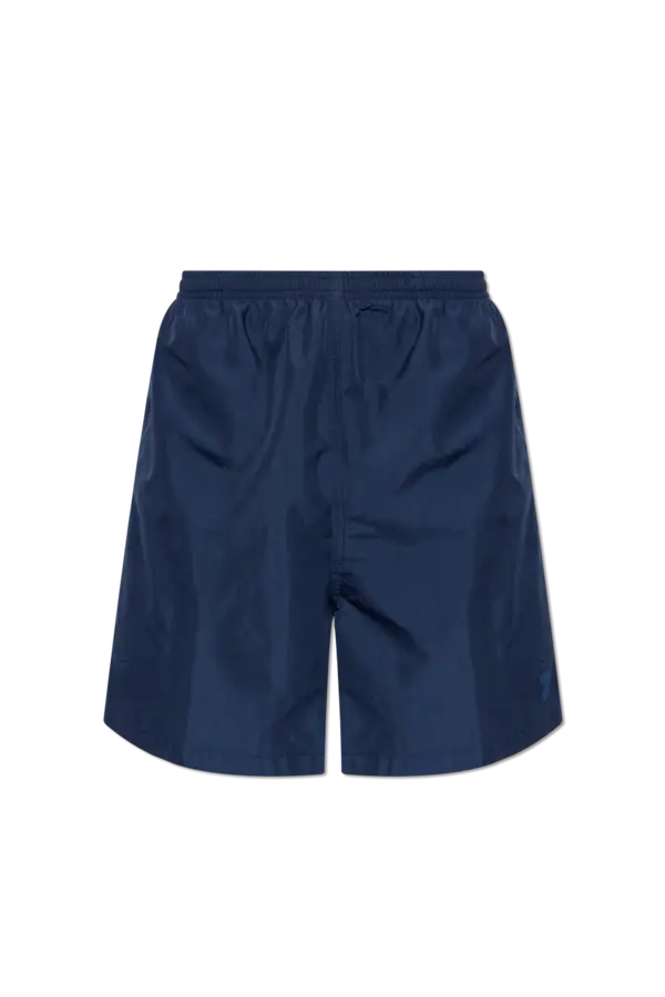 Ami Swim Shorts With Pockets - Navy Blue