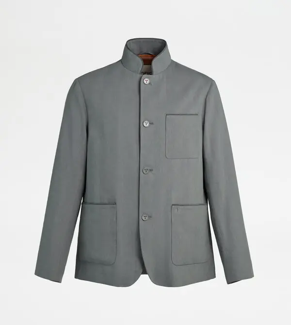 TOD'S Castello Jacket In Linen And Silk