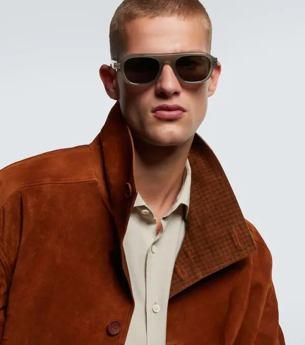 Zegna Flat-top Sunglasses