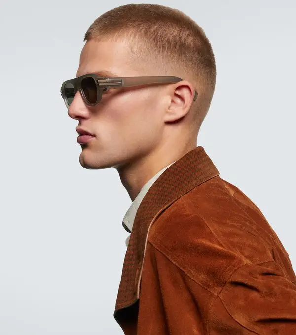 Zegna Flat-top Sunglasses