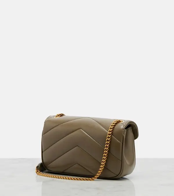 Saint Laurent Loulou Mini Leather Shoulder Bag