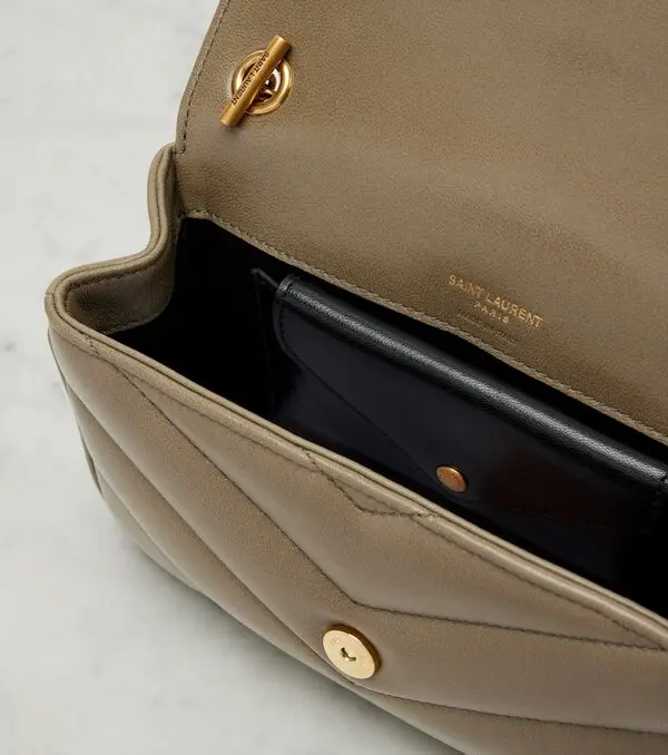 Saint Laurent Loulou Mini Leather Shoulder Bag