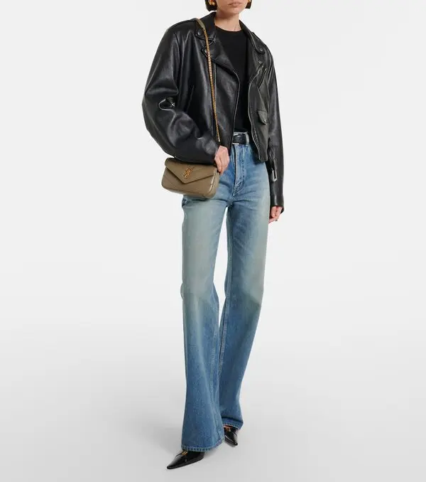 Saint Laurent Loulou Mini Leather Shoulder Bag