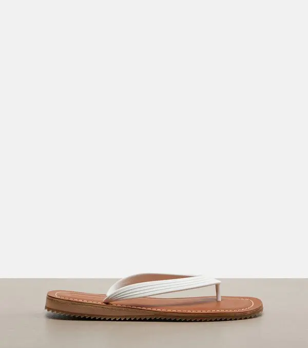 Miu Miu Embossed Thong Sandals