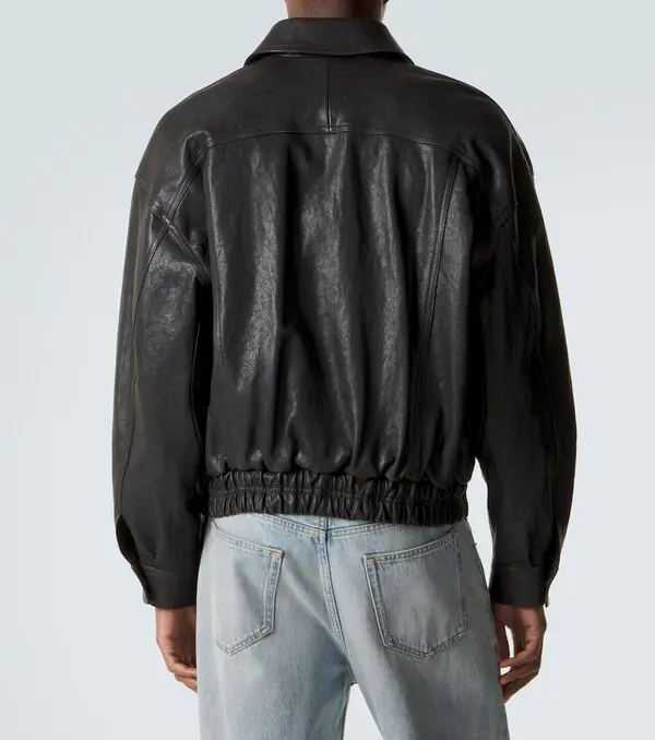 Saint Laurent Leather Blouson Jacket