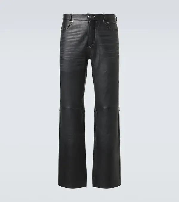 Our Legacy Carlson Cut Straight Leather Trousers