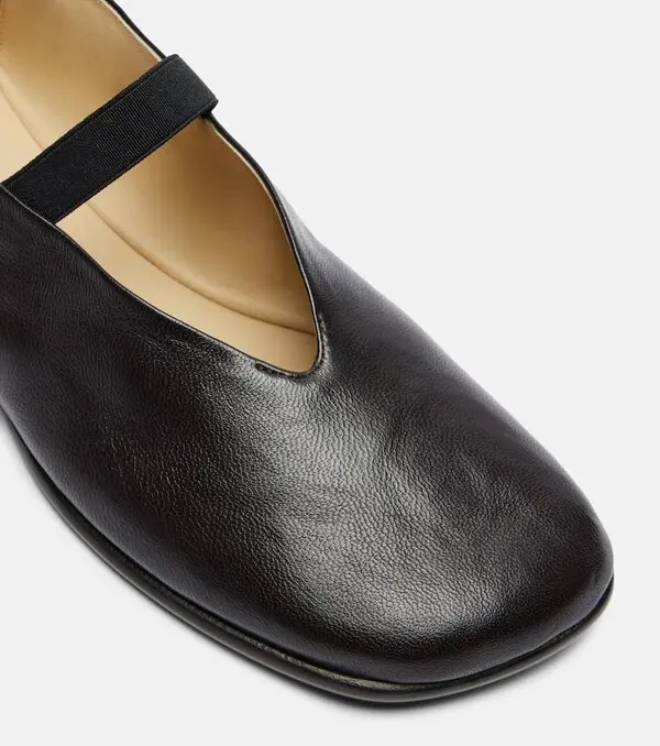 LEMAIRE Leather Ballet Flats - Brown
