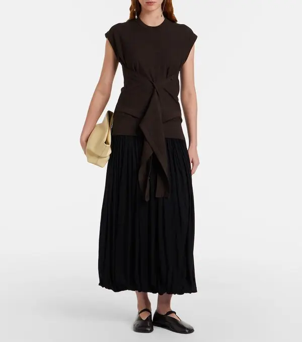 LEMAIRE Leather Ballet Flats - Brown