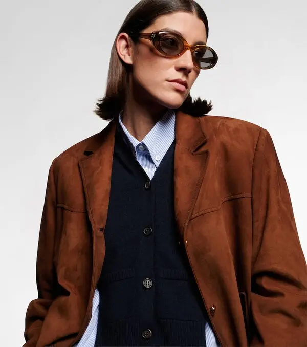 Miu Miu Reverie Oval Sunglasses - Brown