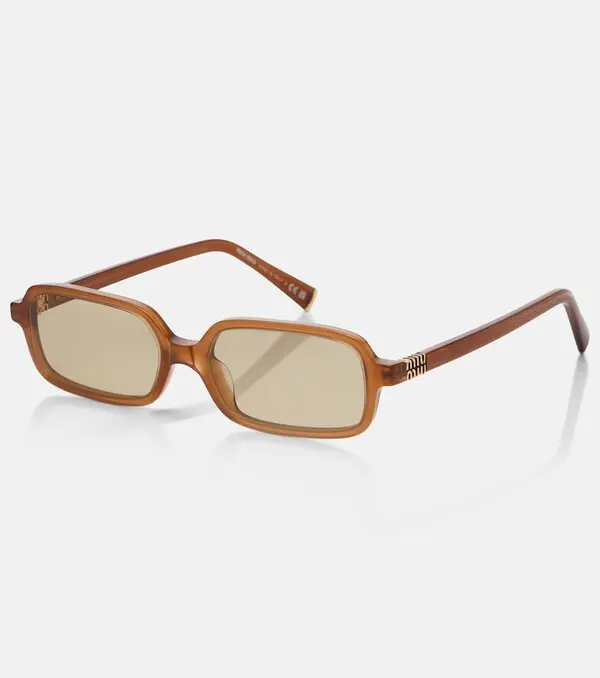 Miu Miu Logo Rectangle Sunglasses