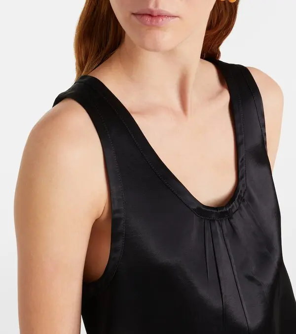 Saint Laurent Cassandre Satin Top