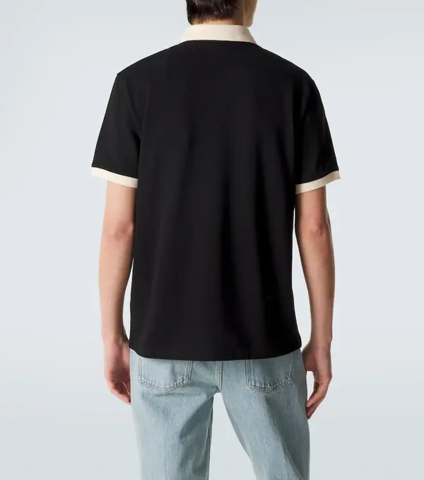 Valentino Garavani Vlogo Cotton Jersey Pique Polo Shirt