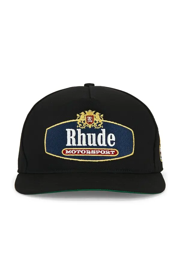 Rhude Racing Crest Hat - Black & Navy