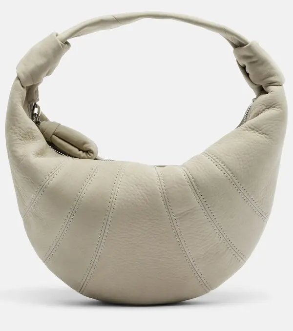 LEMAIRE Fortune Croissant Mini Leather Top-handle Bag - Beige