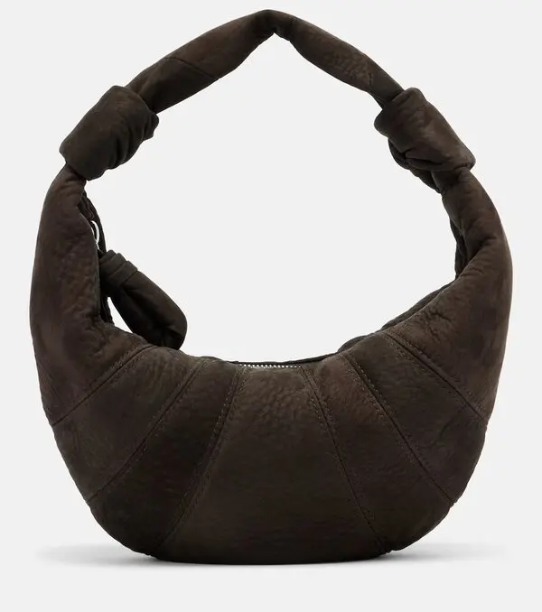 LEMAIRE Fortune Croissant Mini Leather Shoulder Bag - Brown