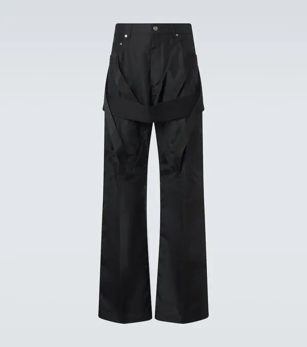Rick Owens Megastrapped Geth Wide-leg Pants - Black