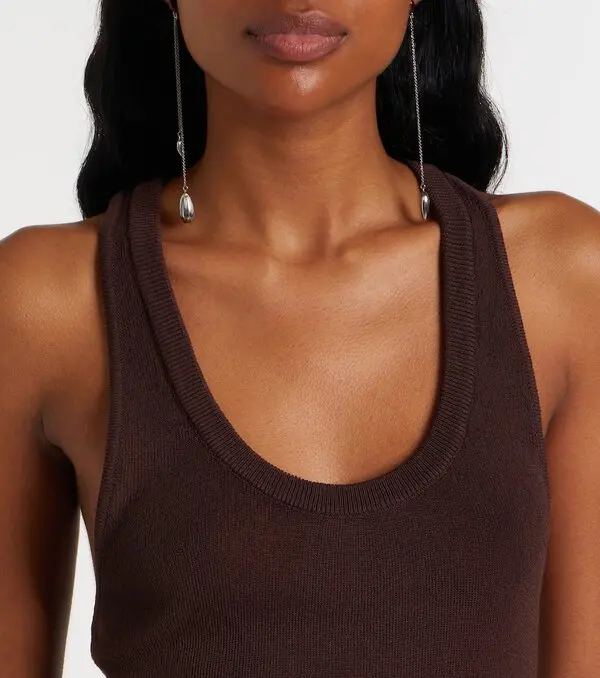 LEMAIRE Ribbed Crêpe Minidress