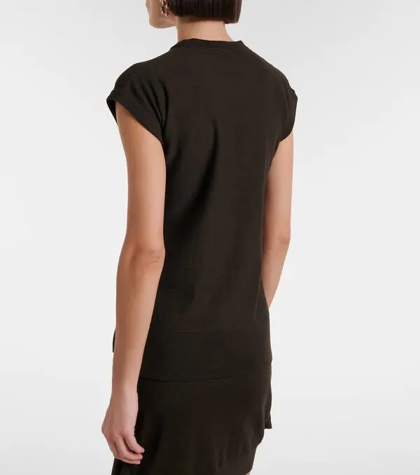 LEMAIRE Wool-blend Knitted Top - Brown