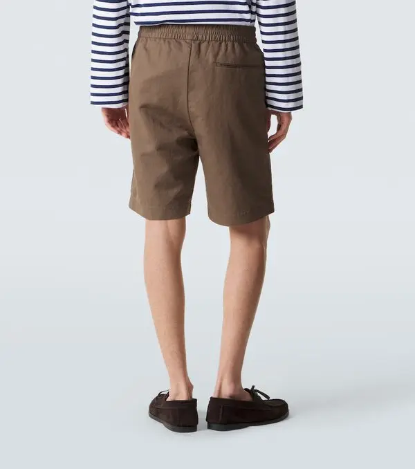 Sunspel Cotton And Linen Shorts