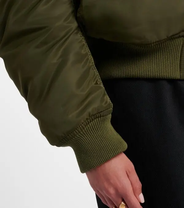 Bottega Veneta Intrecciato Leather-trimmed Bomber Jacket