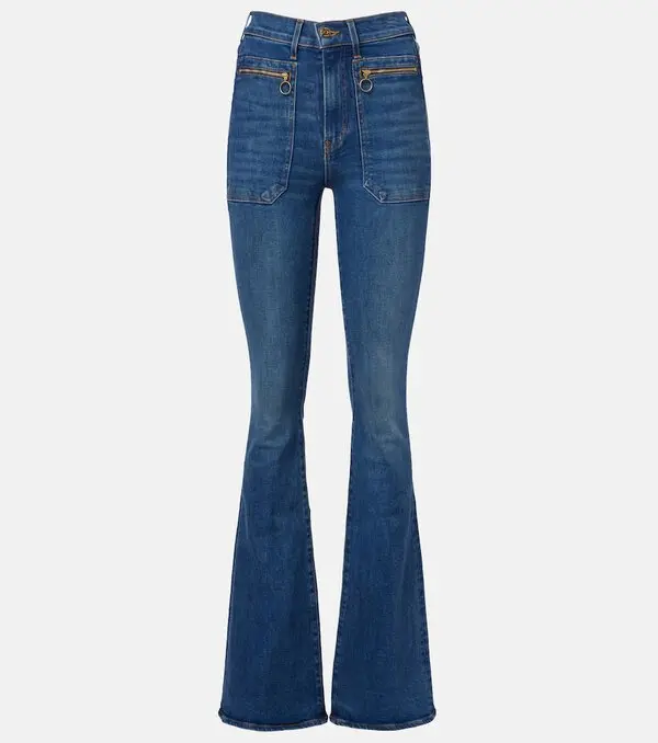 Veronica Beard Beverly Flared Jeans - Blue