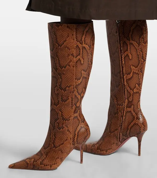Amina Muaddi Barbara Knee-high Boots