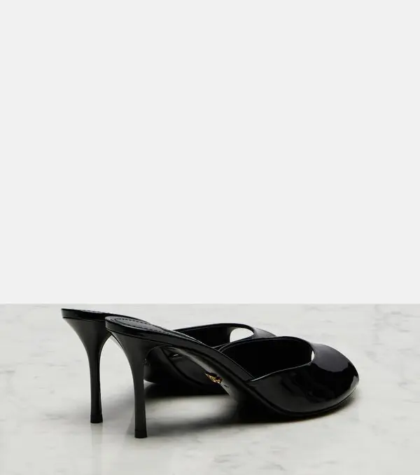 Dolce & Gabbana Keira Patent Leather Mules