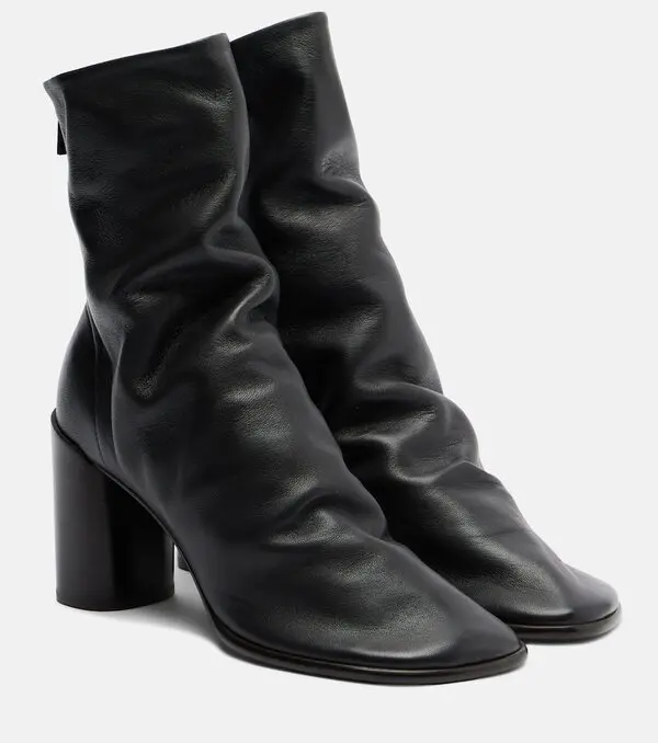 LEMAIRE Glove Leather Ankle Boots